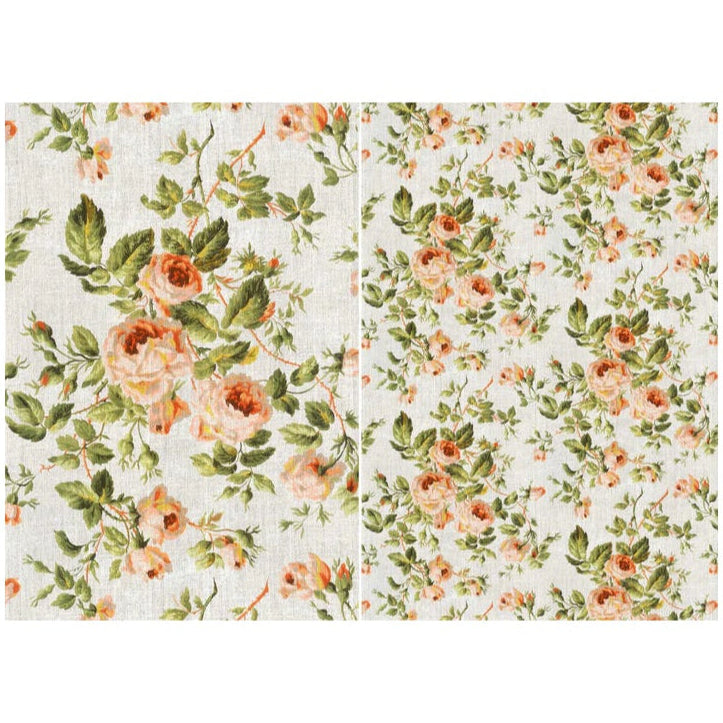 Burlap Roses Decoupage Paper | Roycycled Treasures – Stockton Farm