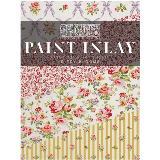 IOD Ditsy Blooms Paint Inlay - Iron Orchid Designs | Limited Edition ...