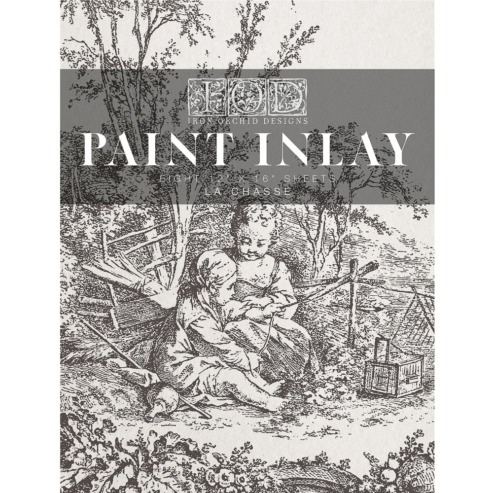 IOD La Chasse Paint Inlay - Iron Orchid Designs | Reusable – Stockton ...